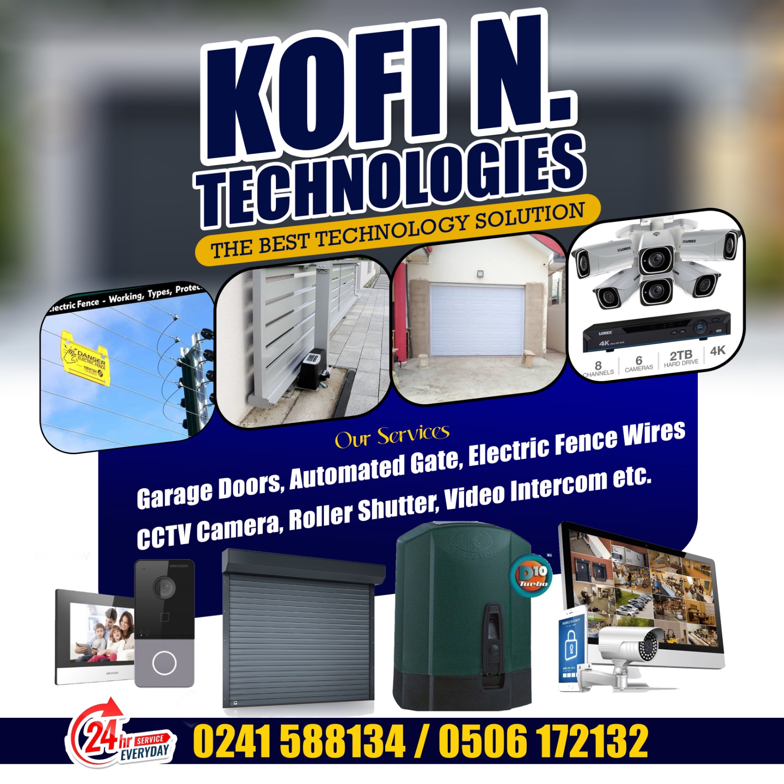 Automated Gates in Ghana | Electric Fences, Garage Doors, Intercoms ...